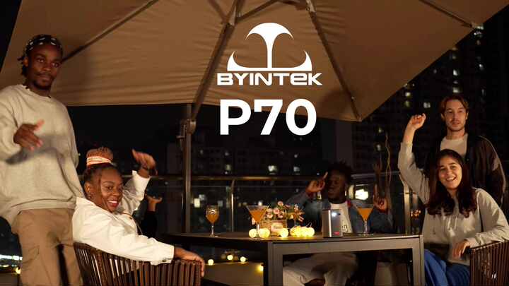 BYINTEK P70 Mini Projector - 4K Home Theater in Pocket