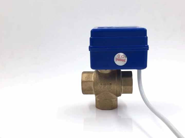 2-way 12v Motorized Ball Valve Electric Actuator Brass Water Valve ...