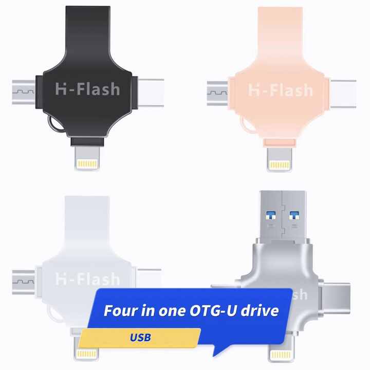 H-Flash High Speed 4 In 1 USB Flash Disk 32GB 64GB 128GB 256GB 512GB ...
