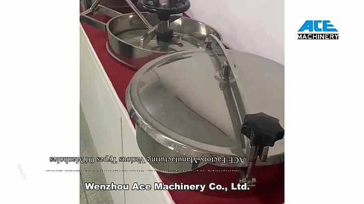 Sanitary Stainless Steel Manhole Sanitary Elliptical Pressure Tank ...