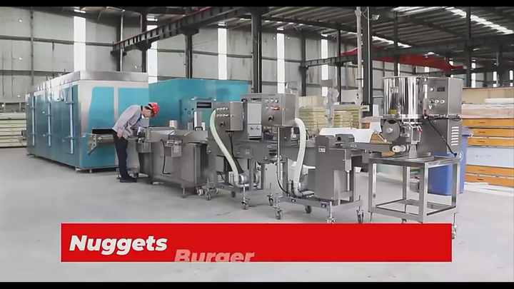 Stainless Steel Industrial Automatic Chicken Nuggets Patty Production ...