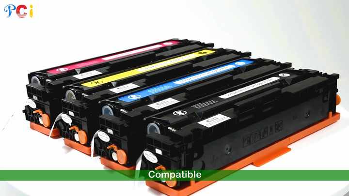 HP Compatible Toner Cartridges - CF540X, CF541X, CF542X