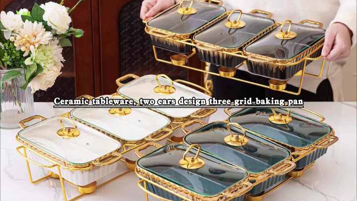 Wholesale High Quality Ceramic Chafing Dish Casseroles