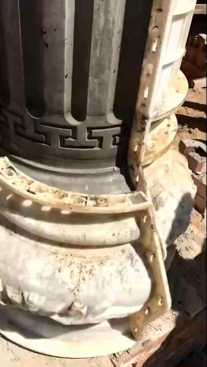 ABS Plastic Roman Column Pillar Moulds for Concrete Statues, OEM