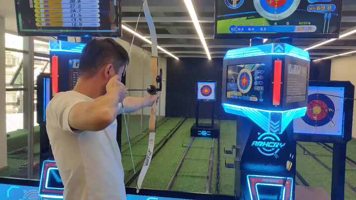 Commercial Interactive Archery Game with Targets Indoor Sports Game Archery Equipment for Indoor ...