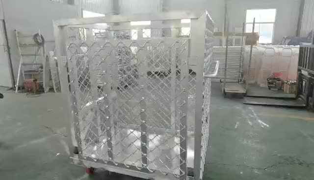 Lockable Warehouse Metal Aluminum Cast Storage Cages
