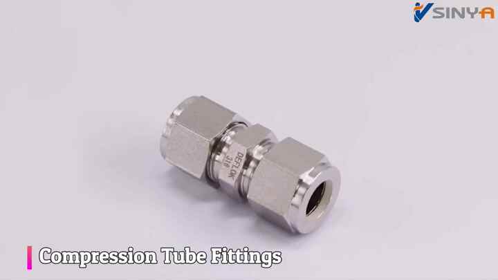 Instrumentation Tubing Union Fitting - 316 Steel Compression Connector ...