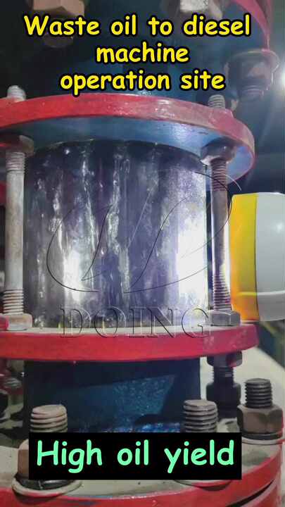 Used Motor Oil Distillation Plant 7-14+TPD Diesel Engine Oil Rerining ...