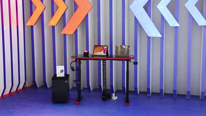 AOKE Gaming Desk - RGB Light Office Table Standing Desk