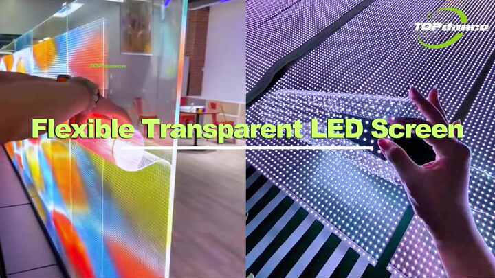 Flexible LED Film - Transparent Display for Glass Windows
