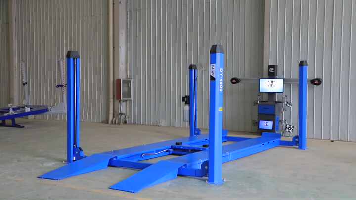 Car Four Pillar Lift Hydraulic Elevator 3D Alignment Instrument