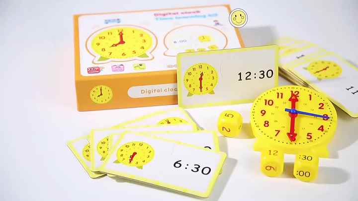 Time Matching Puzzle Preschool Tactile Learning Clock Digital Clock ...