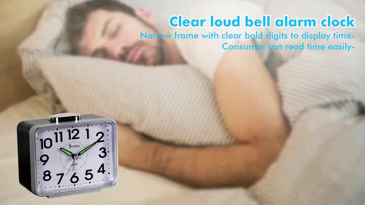 Imsh BM11001 Quartz Analog Clock - Luminous Alarm Wecker
