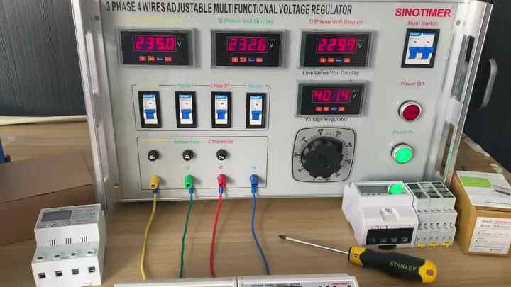 Din Rail Electric Three Phase Energy Meter RS485 kWh Consumption Power Voltage Current Wattmeter ...