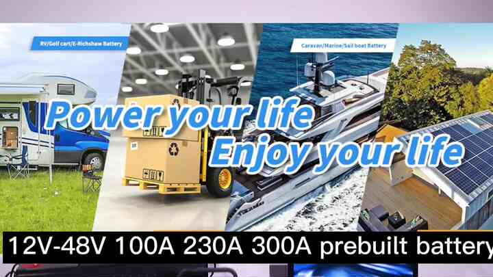Docan 12V 300Ah LiFePO4 Battery Pack with BMS & LCD - Ideal for Solar ...