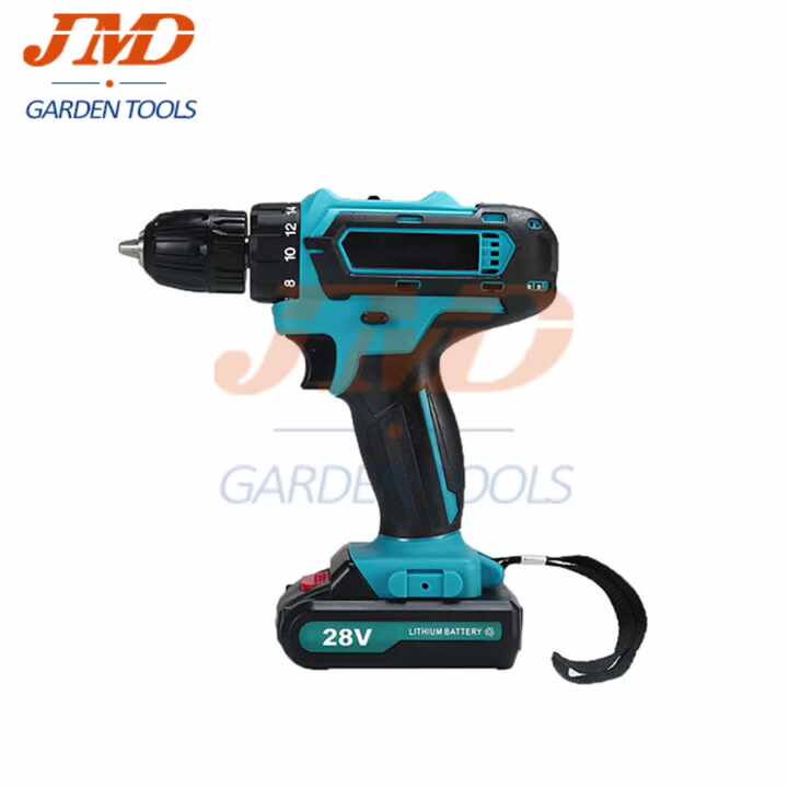 21V Portable Electric Cordless Drill Kit with Lithium Battery - Anti ...