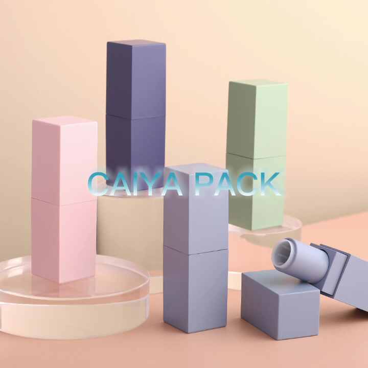 Refillable Pink Square Lipstick Containers - Luxury Cosmetics Packaging