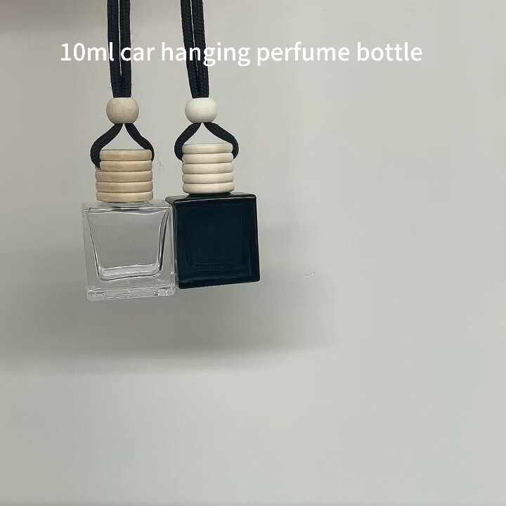 Custom Print Logo 10ml Car Hanging Diffuser - Black Glass