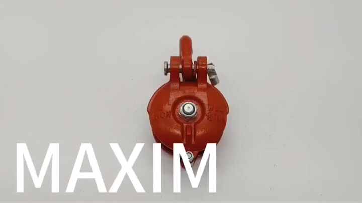Fixed Bail Wire Rope Yarding Single Sheave Pulley Block with Shackle ...