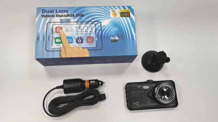 Dash Cam Front and Rear Camera CAR DVR Car Video Recorder Vehicle Black ...