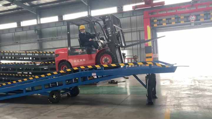 Cost-effective Ce Movable Side Loading Dock Ramp Forklift Price With Ce ...