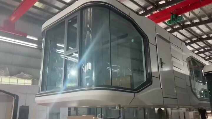 House-capsule Triangle Villa Space Container Deck Prefabricated Mobile ...