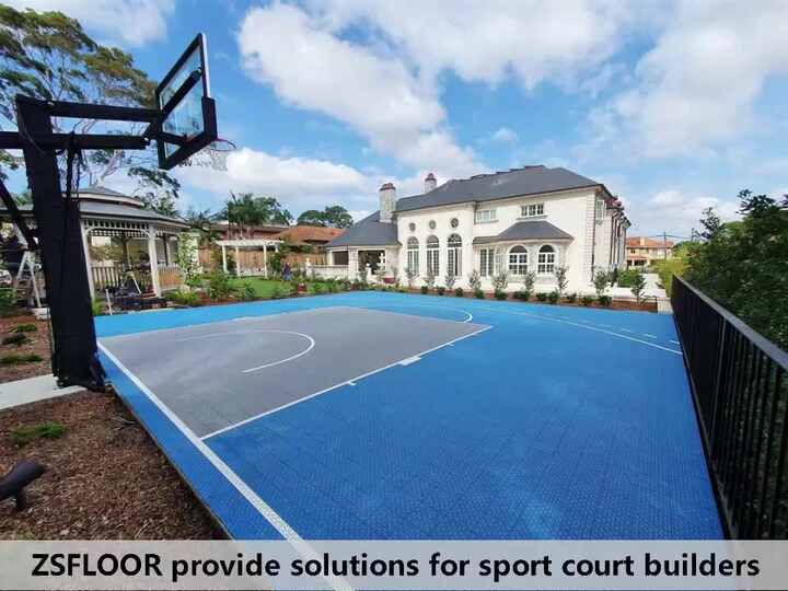 Intelligent PP Portable Basketball Court Tiles - FIBA Approved