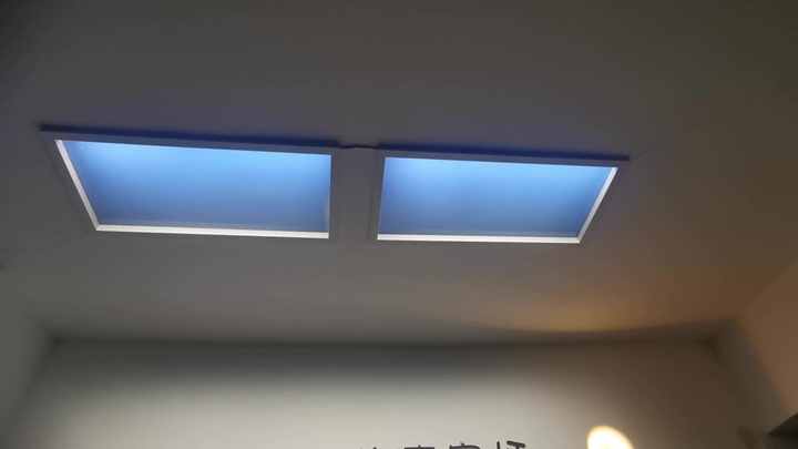 Modern Tuya APP Smart LED Ceiling Light Blue Sky Panel Aluminum Body ...