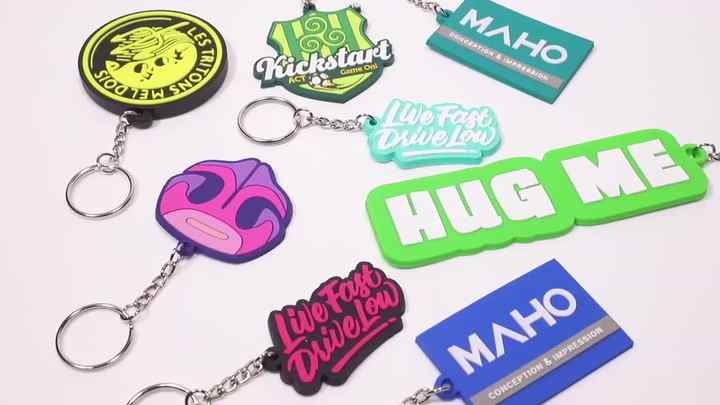 Promotional Business Gift for Custom Logo Key Chains 2d and 3d Pvc ...