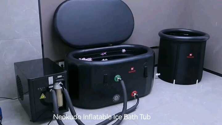 Woodgrain Ice Bath Tub Drop Stitch Technology Inflatable Cold Plunge ...