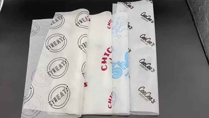 Food Grade Custom Logo Printed Wax Paper - Grease Proof