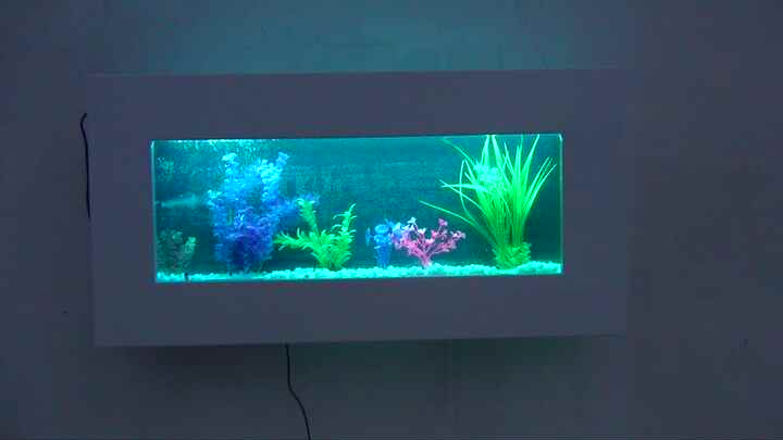 Stainless steel with white powder coating floor standing aquariumn ...