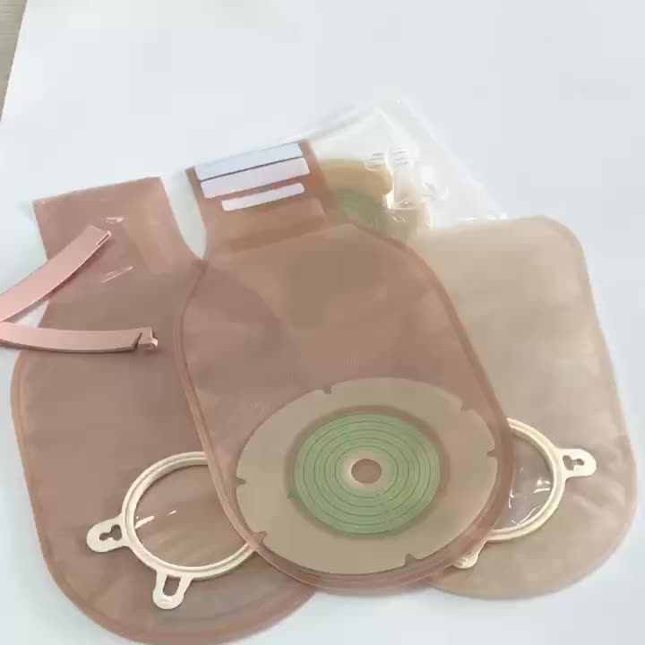 Disposable Medical Adult Open Stoma Clip-in Type 50mm-75mm Ostomy Bag ...