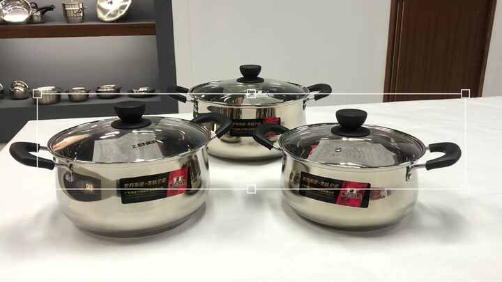 Wholesale stainless steel stock pot 18cm drum-shaped high quality ...