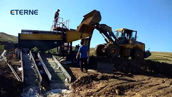 Mobile Alluvial Gold Trommel Wash Plant - High Efficiency