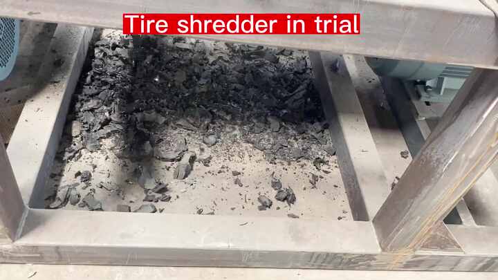 High Efficiency Tire Shredder - Wanlong Mini Diesel Powered Machine