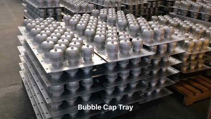 Distillation Column Trays - Metal Bubble Cap Trays