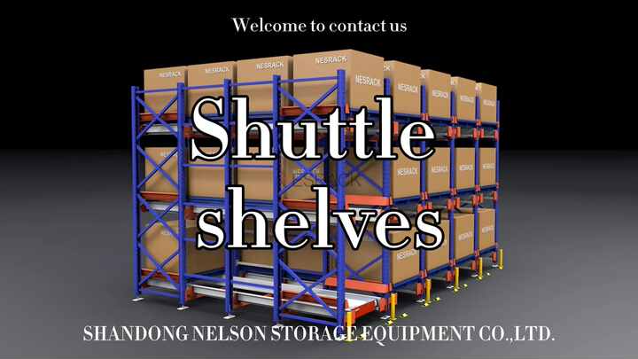 Four-Way Shuttle Heavy Duty Steel Warehouse Storage Higher Automation ...