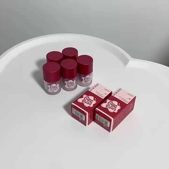 Gege bear Velvet Matte Lip Mud Cute Design Matte Soft Mist Long-lasting Makeup Non-stick Cup Lip ...