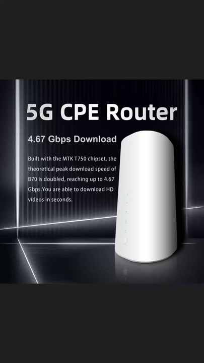 5g Modem WIFI 6 AX 3600 Mbps Router With SIM Card Slot CPE 2 RJ45 1 ...