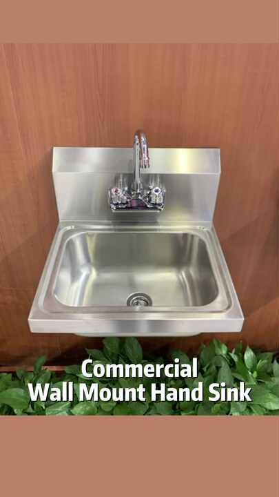 Customized Commercial Kitchen Hand Sink Basin 304 Stainless Steel