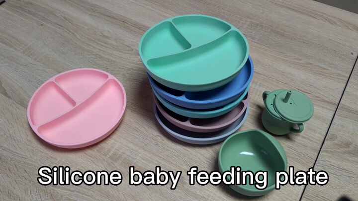 New Design Divided Plate Kids Stay Put Extra Strong 4 Suction Cup ...