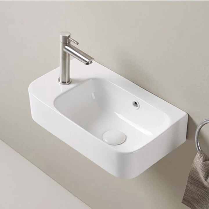 European Small White Sink - Perfect for Modern Bathrooms