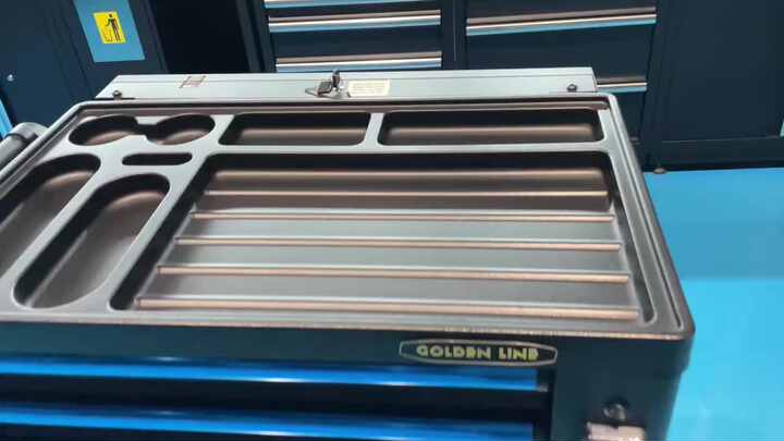 Digital Lock Tool Cabinet with Side Tray & Bluetooth Speaker