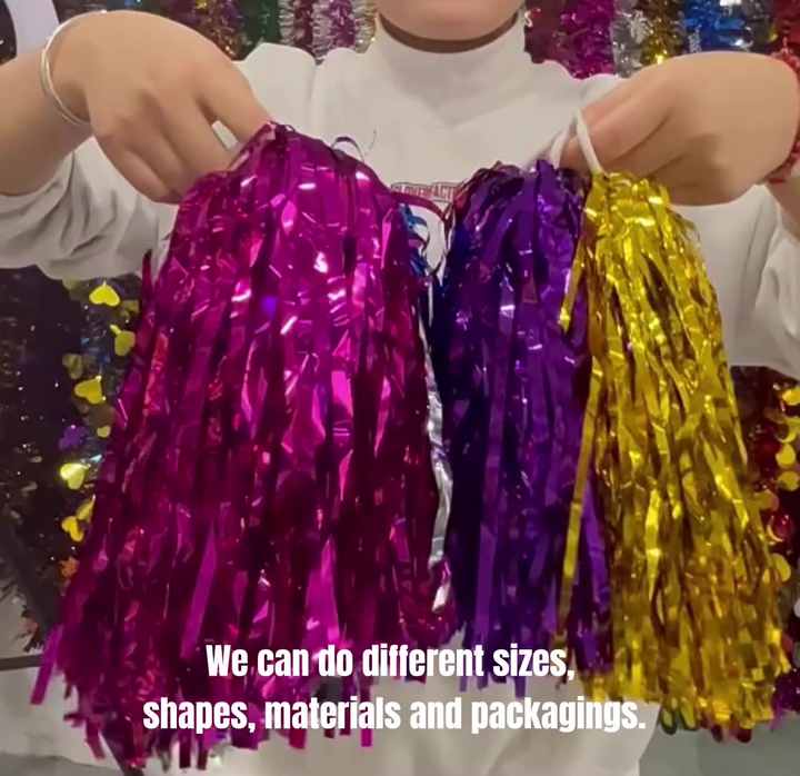 Wholesale Cheap Personalized Metallic Streamer Pom Poms| Alibaba.com