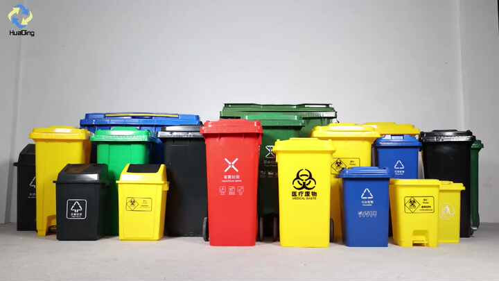 Big Size Plastic Dustbin Garbage Container Recycle Bin With 2 Wheels ...