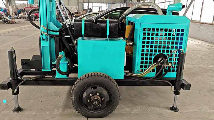 300m Deep diesel Engine Water Well Drilling Rig Custom Water Pump ...