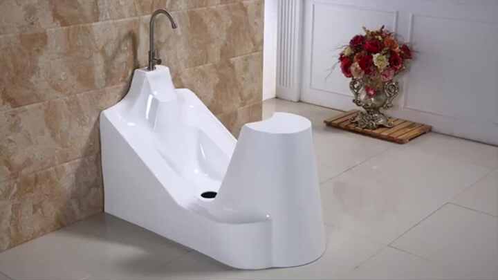 Kidoir Freestanding Wudu Sink - Modern Muslim Ablution Basin for ...