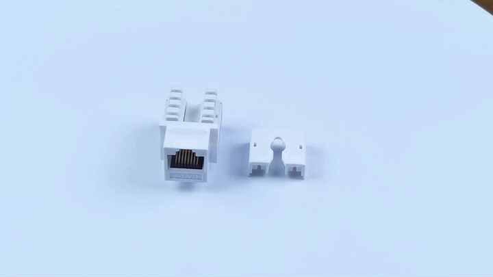 RJ45 Cat6/5e White Keystone Jack - Easy Speed Termination