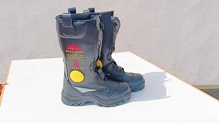 Fireman leather shoes for firefighting and rescue boots| Alibaba.com